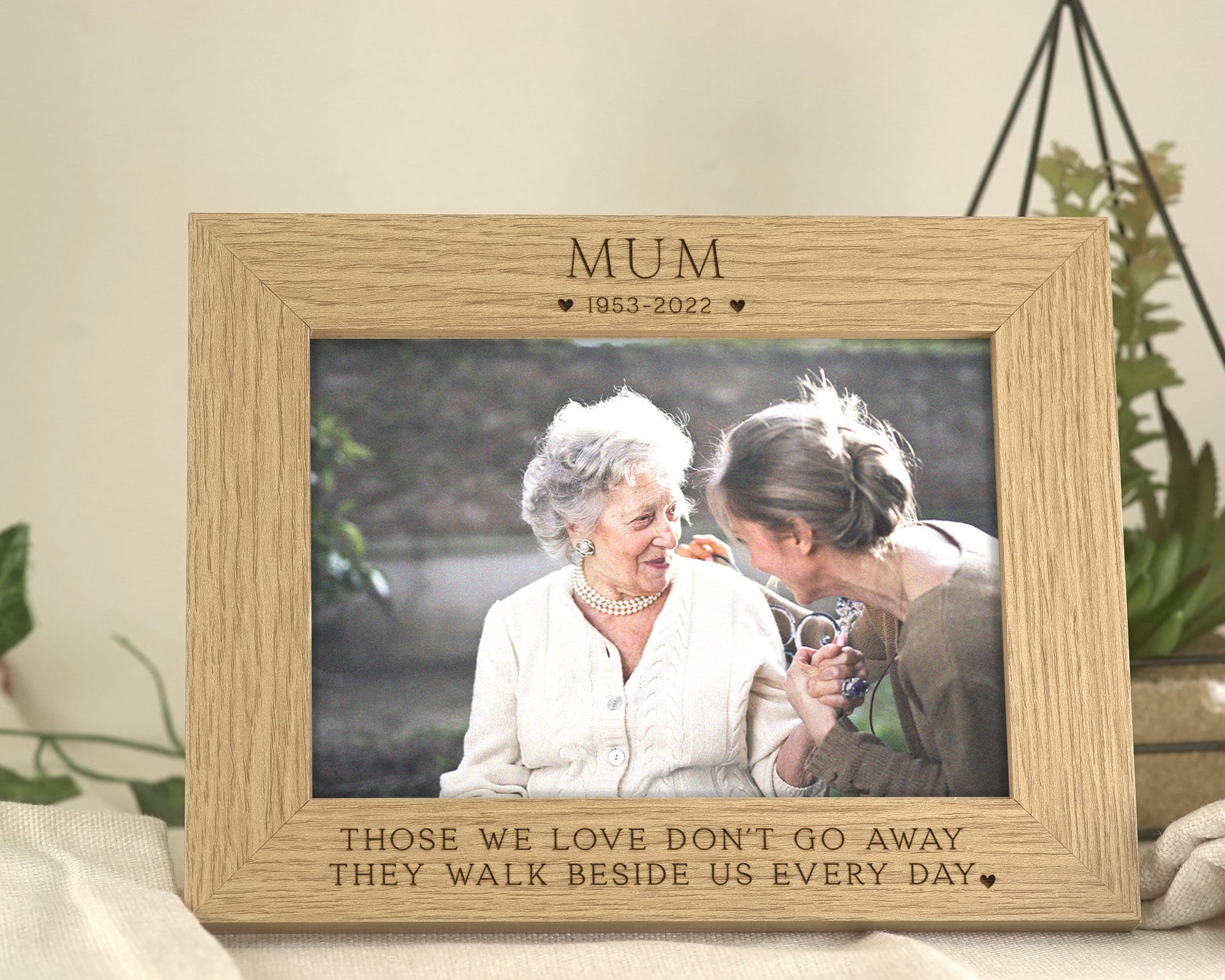 Dad Memorial Photo Frame | Loved One Memorial Keepsake Gift | Engraved ...