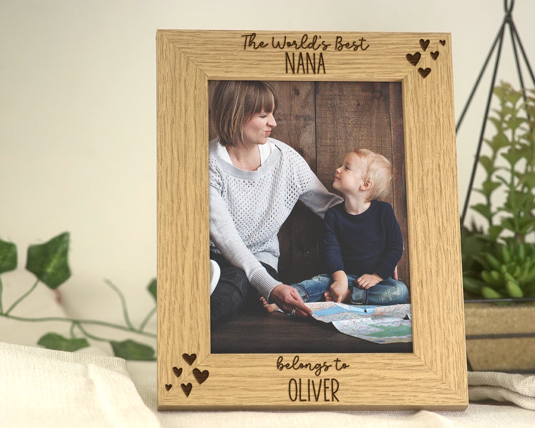 World's Best Nana Gift | Frame for Nan Nanny Nana | Engraved ...