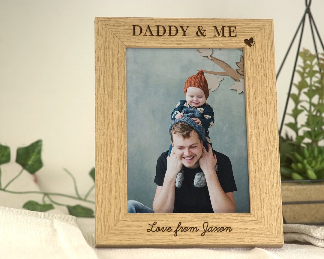 Daddy & Me Gift | Gift for Dad Daddy Dada Photo Frame | Engraved ...