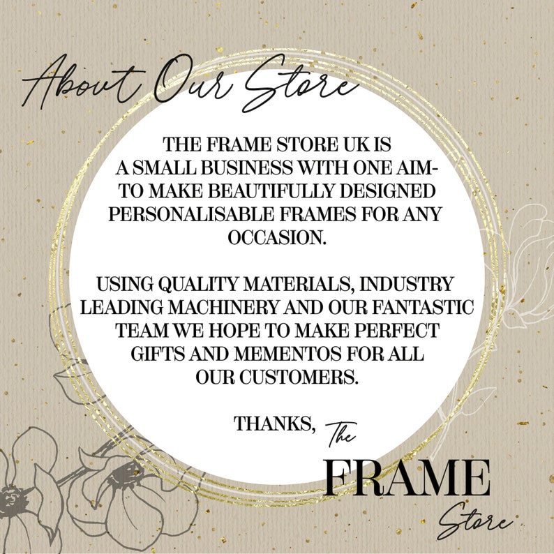 Personalised Custom Text Photo Frame Engraved Photo Frame - Etsy UK