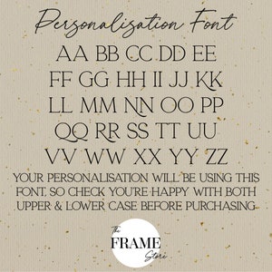 Personalised Custom Text Photo Frame | Engraved Photo Frame - Etsy