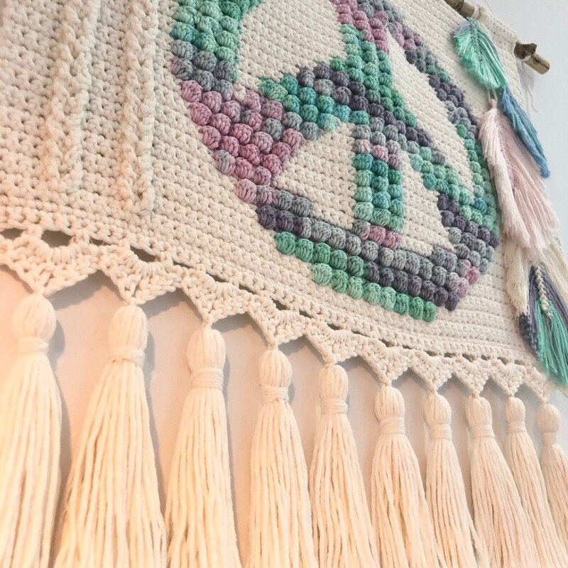 Crochet Peace Sign - Etsy