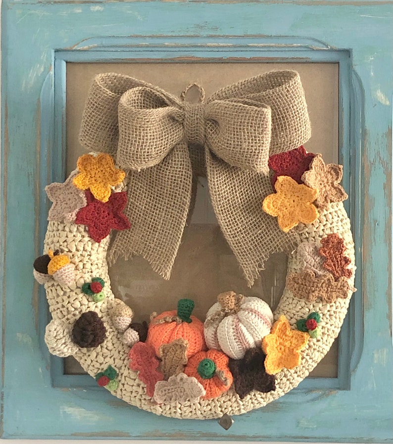 Autumn Wreath Crochet Pattern Halloween Crochet Pattern Fall - Etsy UK