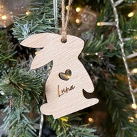 Rabbit Ornament - Etsy