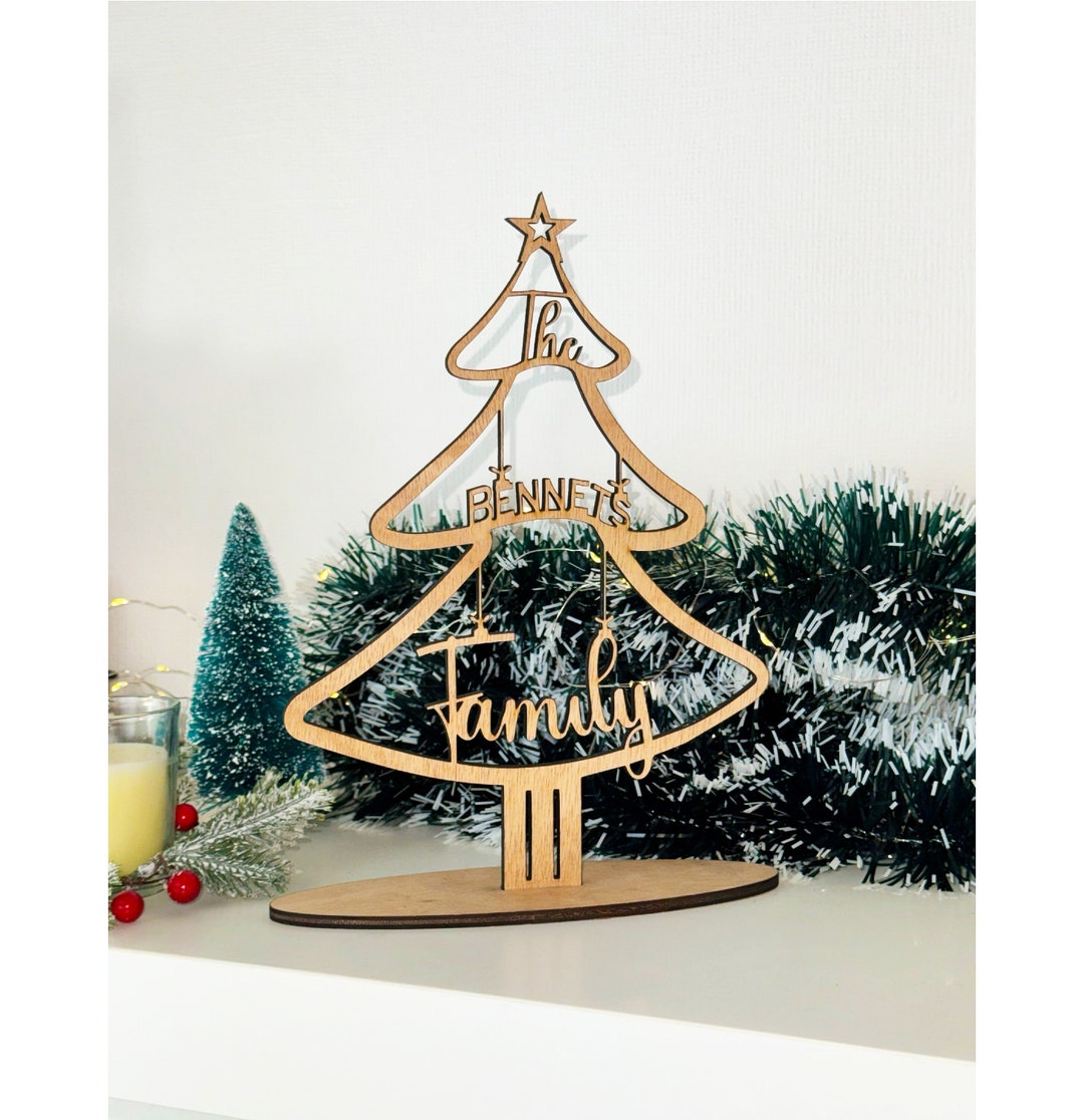 Personalised Wooden Christmas Tree | Christmas With | Christmas at ...