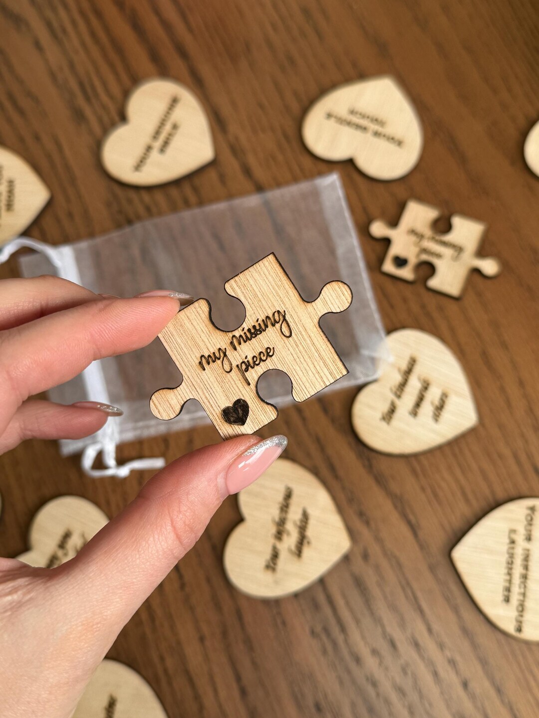Personalized Wooden Puzzle Piece – "my Missing Piece" Engraving ...