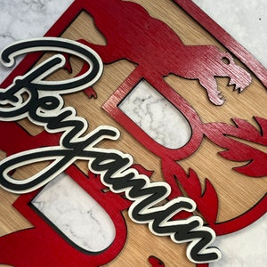 Bedroom Door Sign | Personalised Letter & Name Sign Kids Door Sign for ...