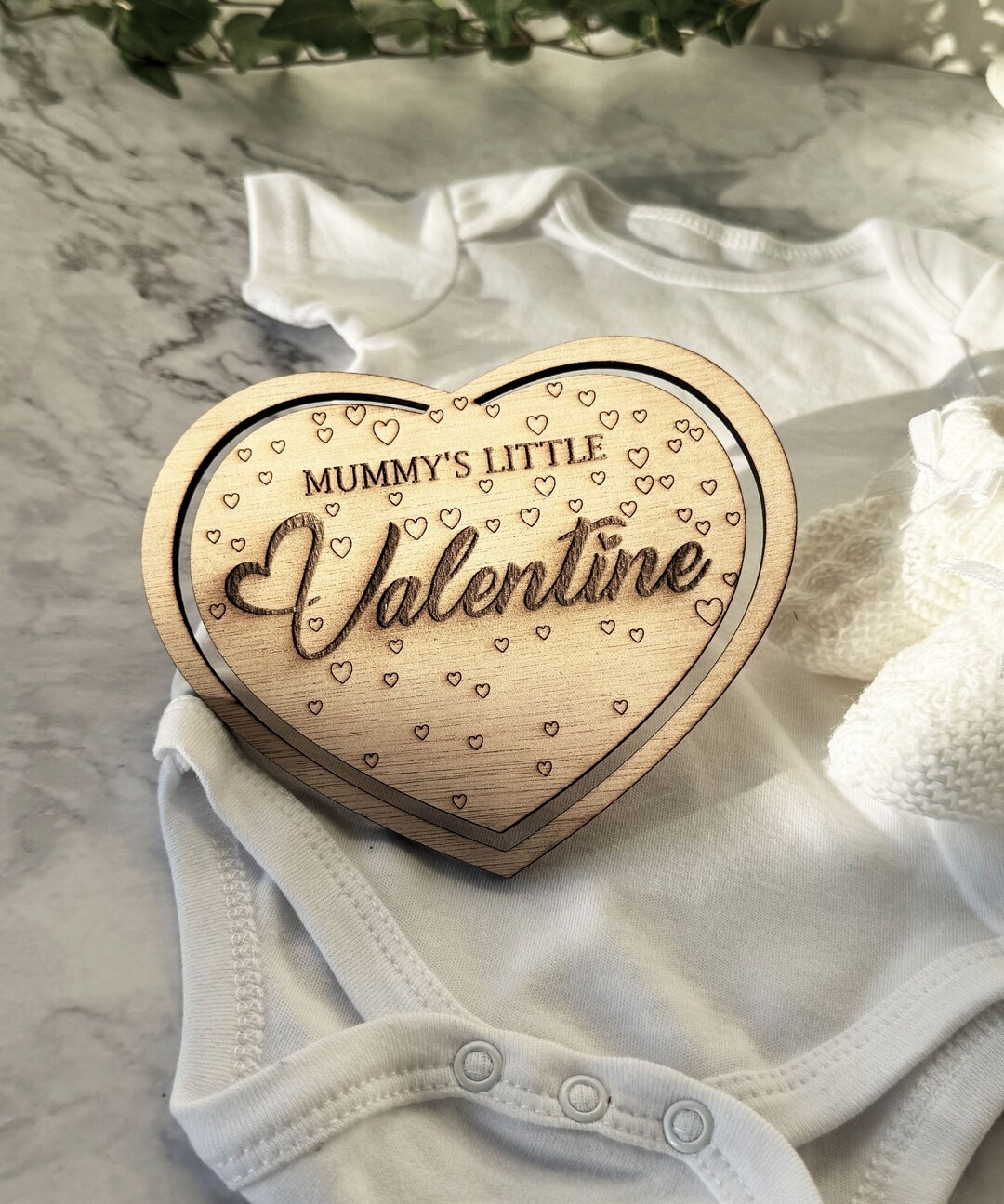 Mummy's Little Valentine Wooden Plaque for Valentine Decor Daddy's ...