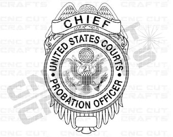 Probation Officer Badge Svg | Etsy