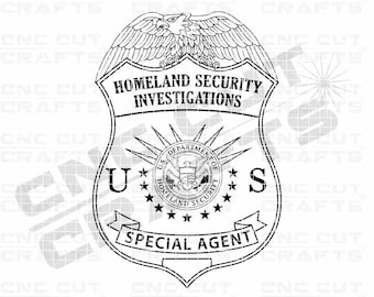 Dhs Badge Svg Cut File - Etsy