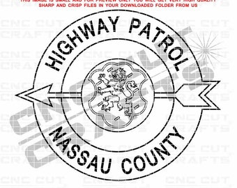 California Highway Patrol Svg Dxf Logo Badge Vector Cut File | Etsy