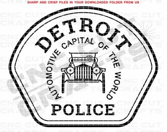 Detroit Police Logo - Etsy