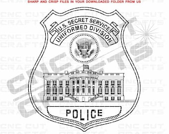 3d File CNC Model U.S. Secret Service Badge With and - Etsy