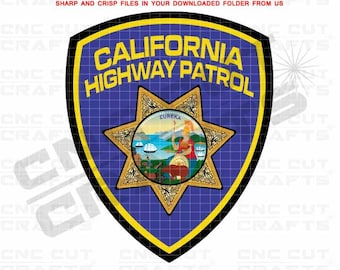 California Highway Patrol Badge SVG - Etsy