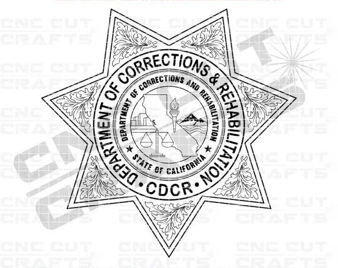 CDCR Svg Seal Star Badge Vector File California Dept of - Etsy UK