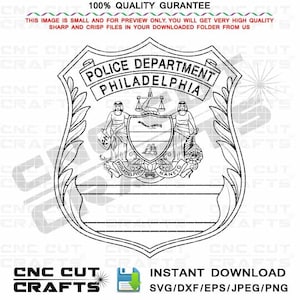 Philadelphia Police Officer Badge - Etsy