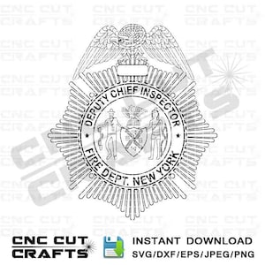 Fire Inspector Badge Svg - Etsy
