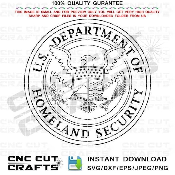 Homeland security logo svg - Etsy México