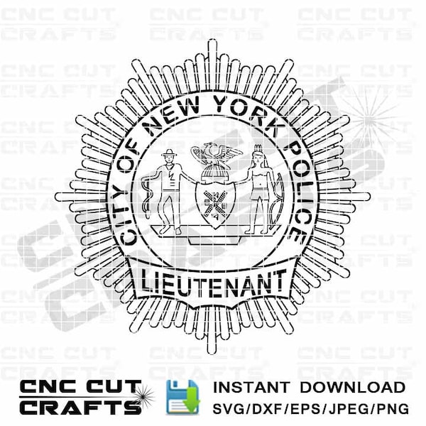 Nypd Lieutenant Badge - Etsy