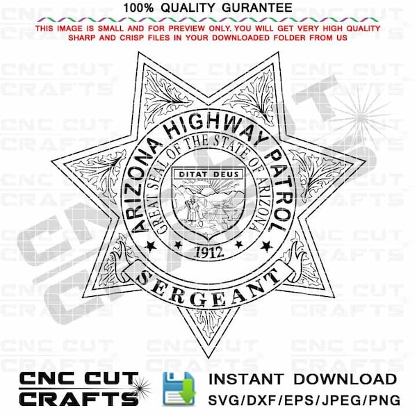 Arizona Highway Patrol Svg - Etsy