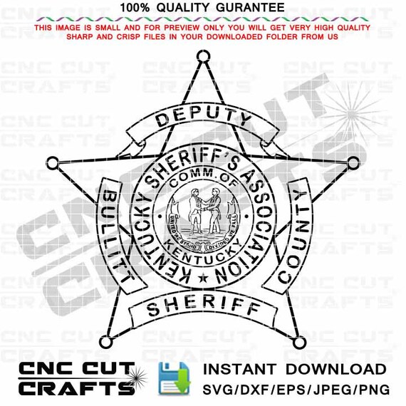 Bullitt County Sheriff Svg Vector Badge Patch Logo Emblem - Etsy