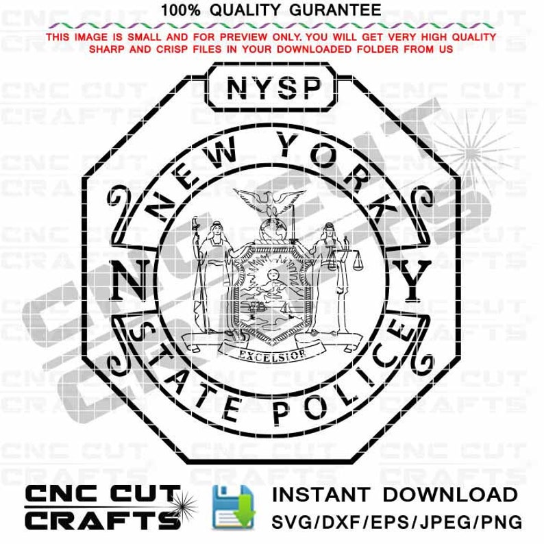 New York State Police Svg NYSP Vector Badge, Patch, Logo, Emblem, Seal ...