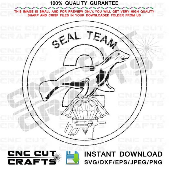Seal Team 2 SVG Insignia Vector Patch Emblem Cricut Cutting - Etsy