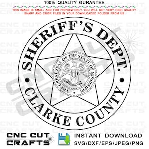Sheriff Badge Svg Mississippi - Etsy