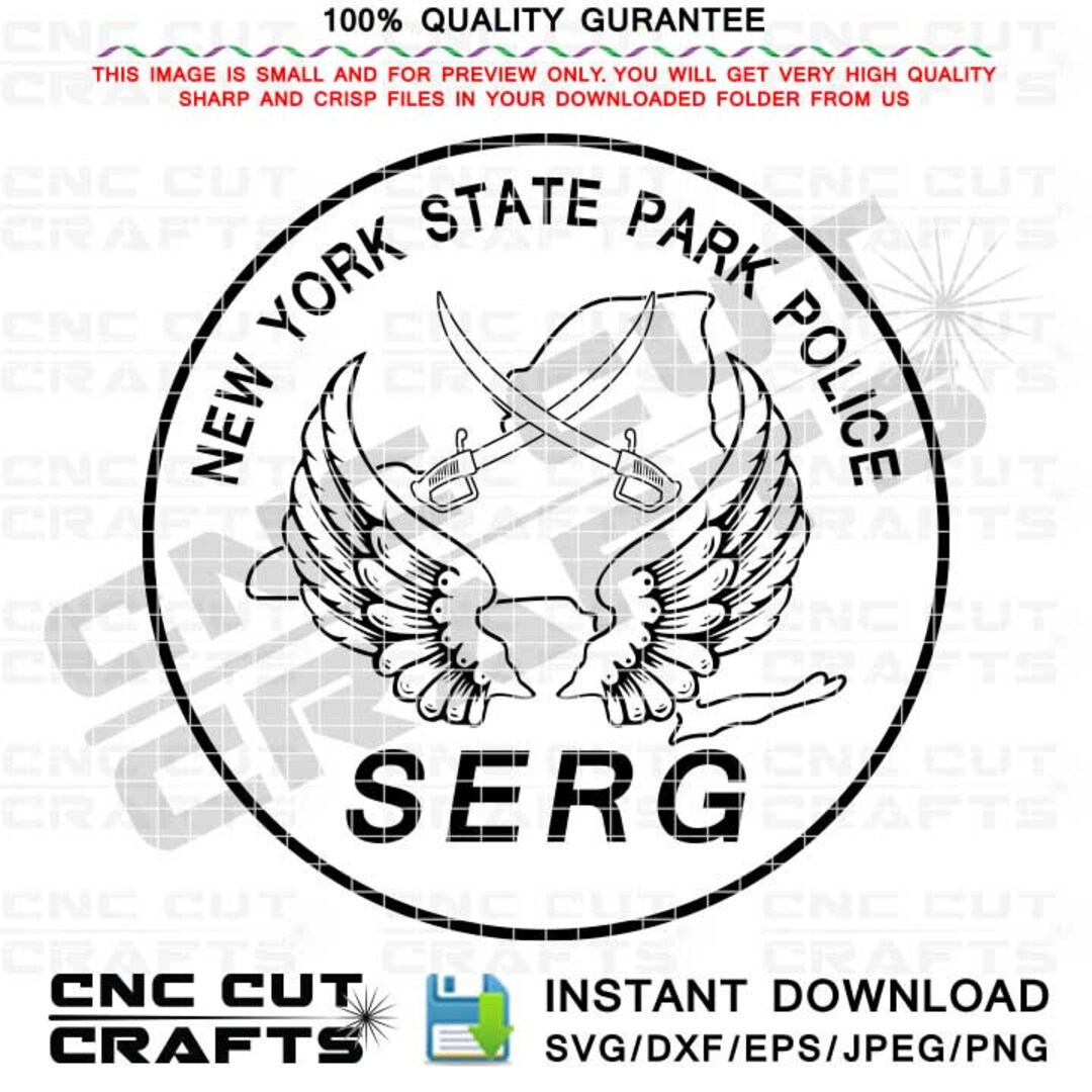 New York State Park Police Svg SERG Logo Vector File for Cnc - Etsy UK
