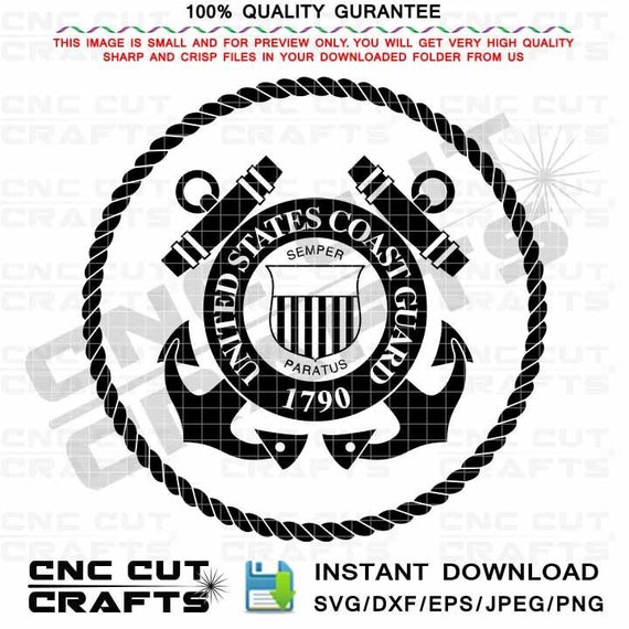 US Coast Guard Insignia Svg Vector Logo Badge Patch Emblem - Etsy