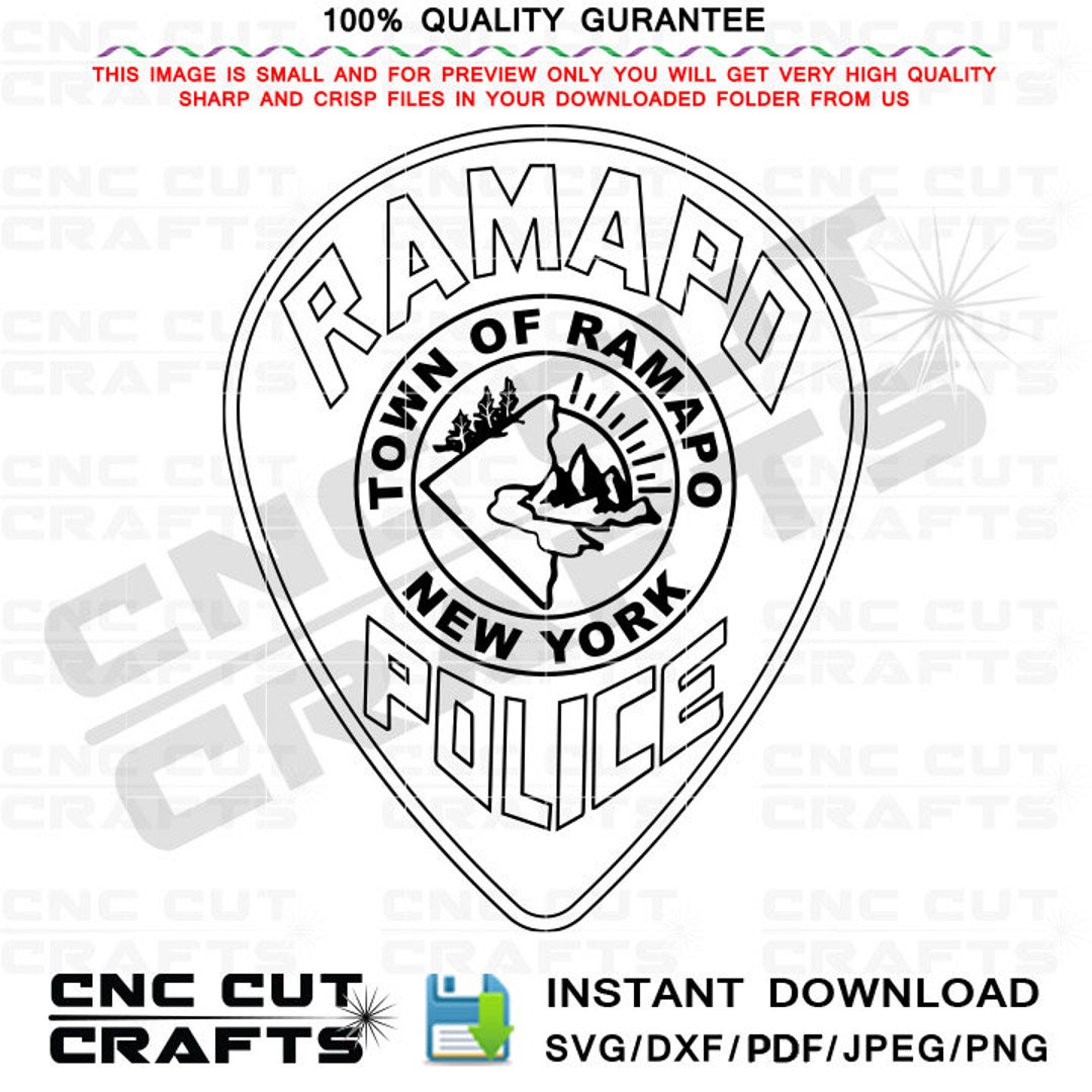 Town of Ramapo Police, New York, Police Patch, Emblem, Monogram, Vector ...