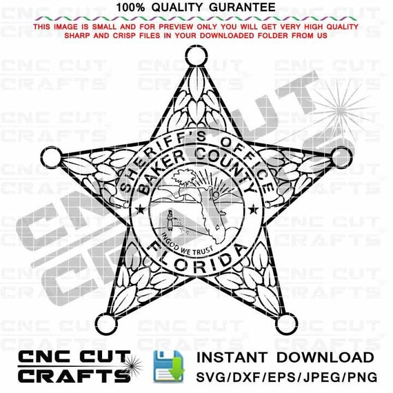 Baker County Sheriff Office Logo Vector Badge Patch Sheriff | Etsy