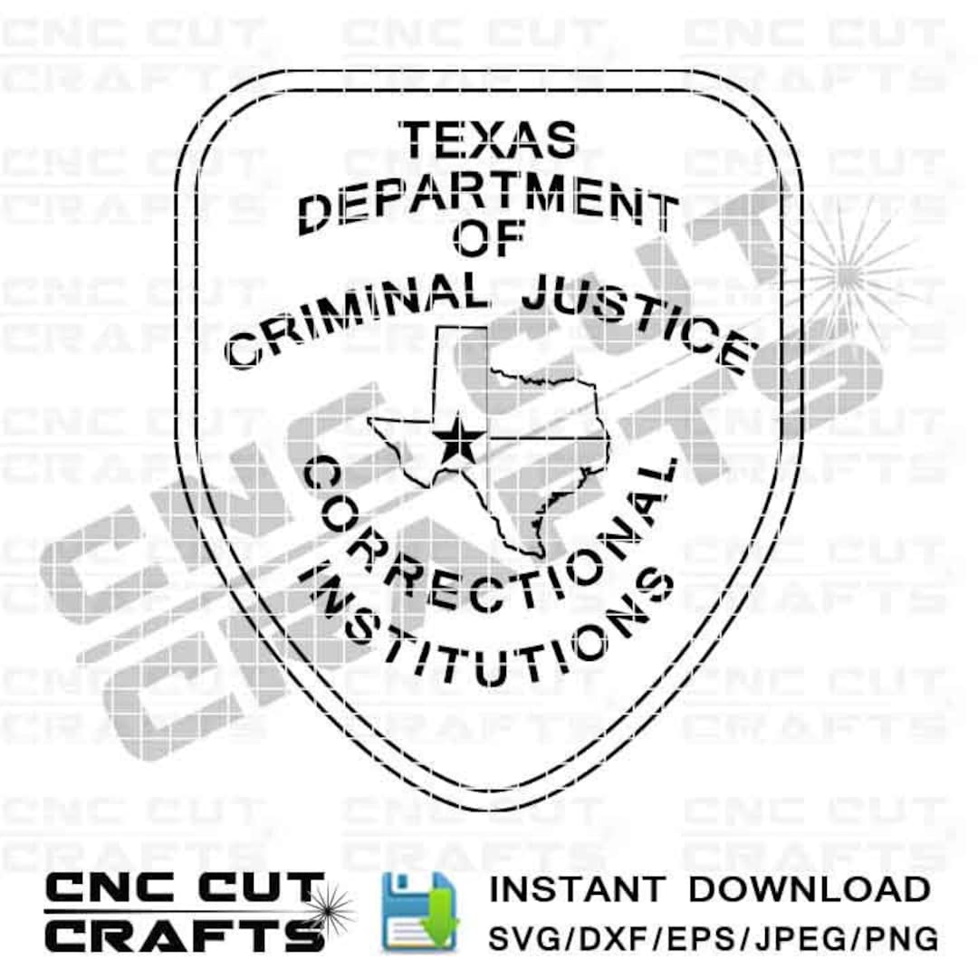 Texas Dept. of Criminals Justice Correctional Institution Logo Vector ...