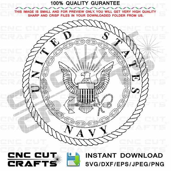 US Navy Svg Vector Logo Seal Insignia Emblem Badge - Etsy UK