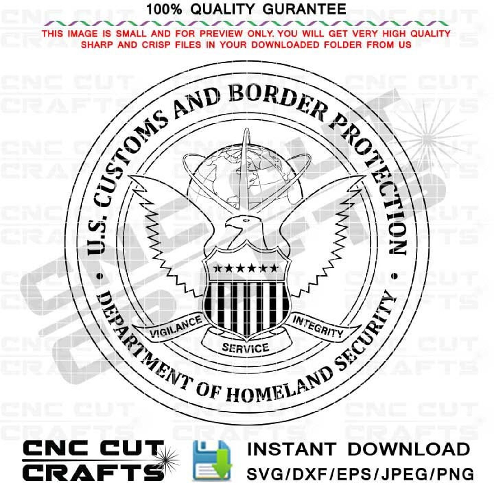 US Customs and Border Protection Logo, CBP, Badge, Homeland Security ...