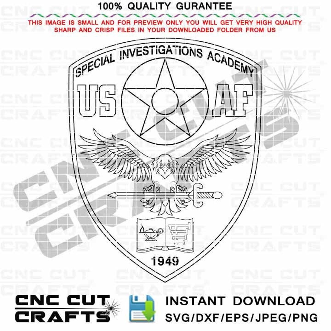 USAF Special Investigations Academy Vector Svg Logo Patch Badge Emblem ...