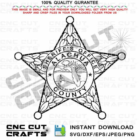 Alachua County Sheriff Office svg logo vector badge Florida | Etsy