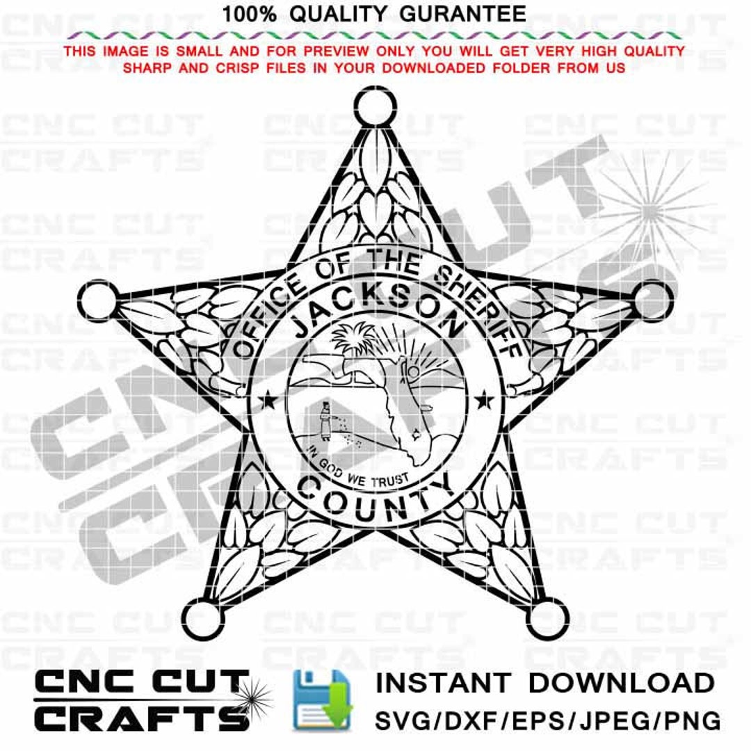 Jackson County Sheriff Logo Vector (svg, Dxf, Eps, Png, Jpg) - Etsy