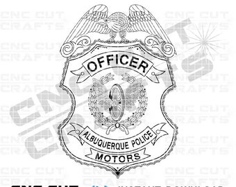 Albuquerque Police Badge SVG - Etsy