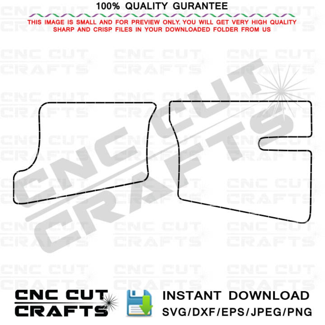 AR 15 Custom Mag Well Skin Blank Template SVG Vector Dxf, Png, Eps Cnc ...