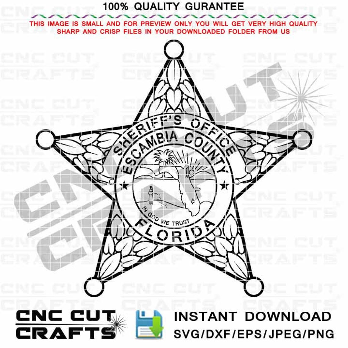 Escambia County Sheriff Office logo svg vector badge patch | Etsy