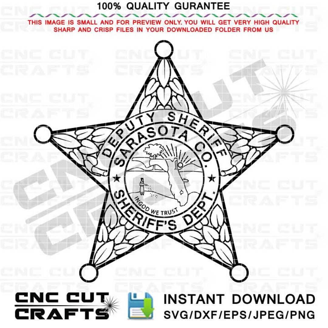 Deputy Sheriff Badge Sarasota County Svg Sheriff Logo Vector Sheriff ...