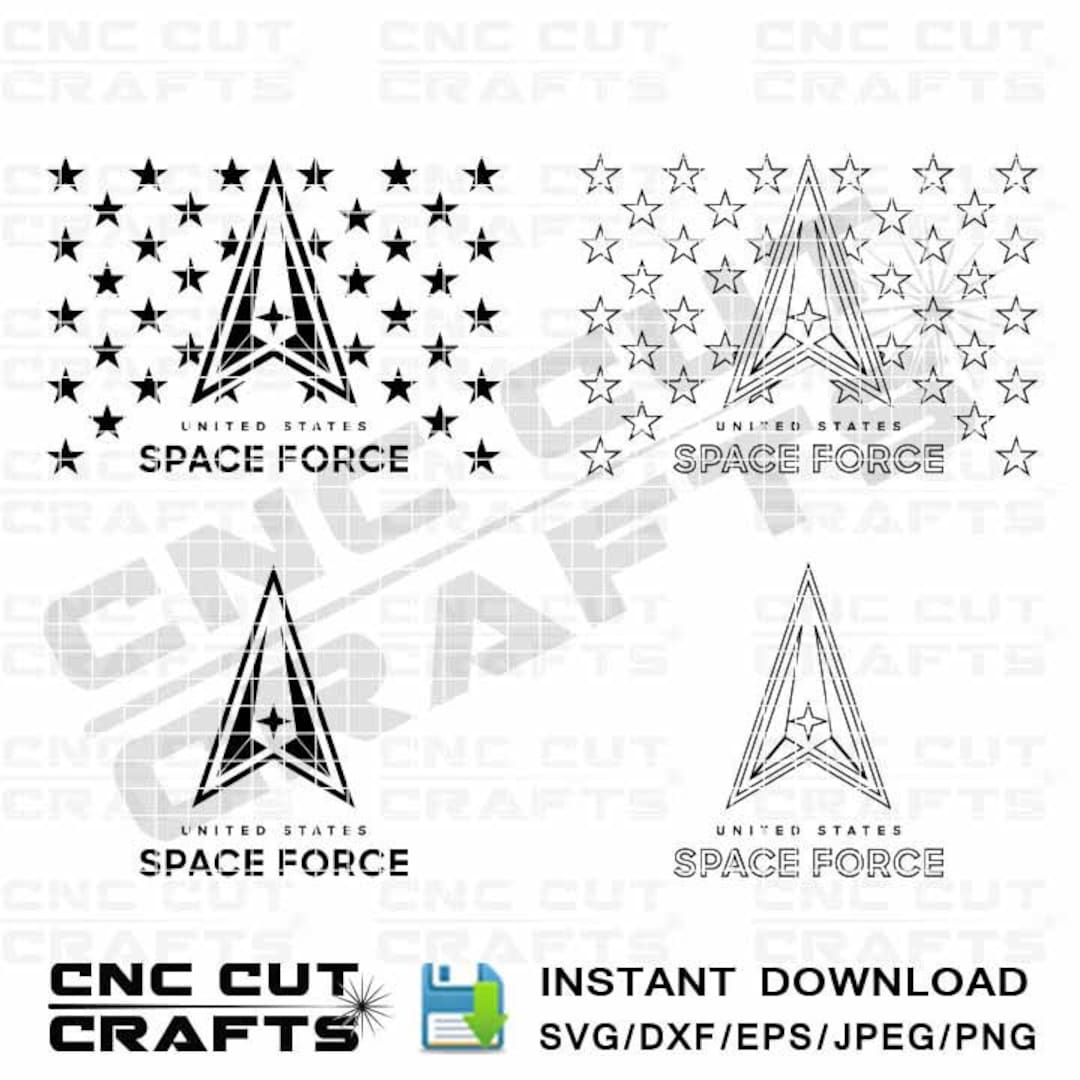 US Space Force Seal Svg for Custom Flag Star Union in 4 Different Style ...