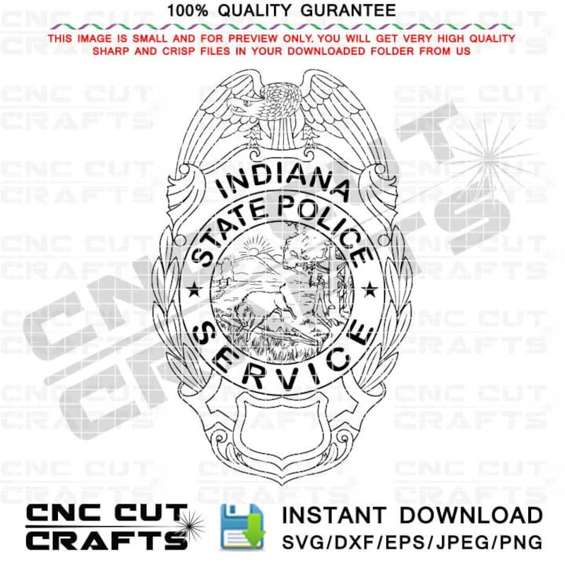 Indiana State Police Svg - Etsy