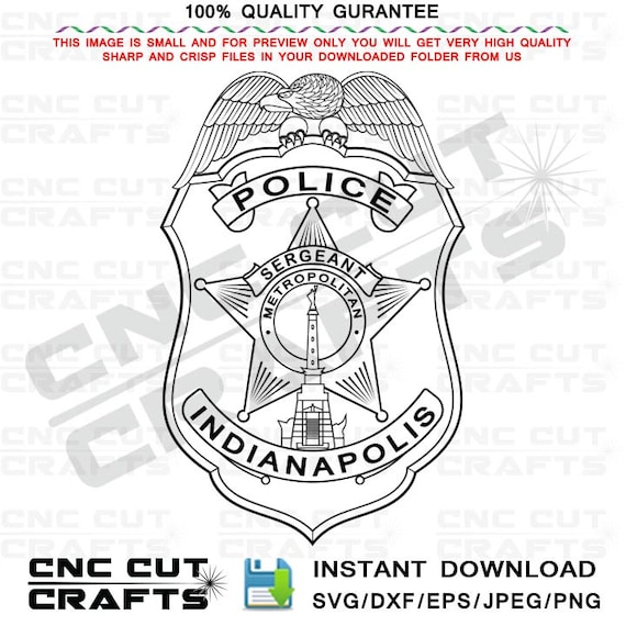 Indianapolis Metropolitan Police Department Badge 🌟The IMPD