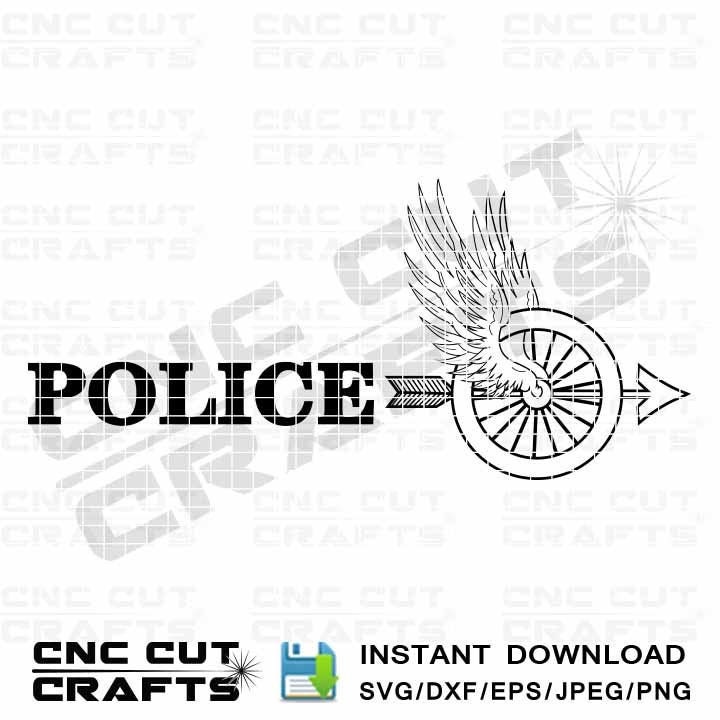 Digital CNC router Wood engraving Vinyl Ready file Arizona Highway Patrol Police Sergeant Badge ...