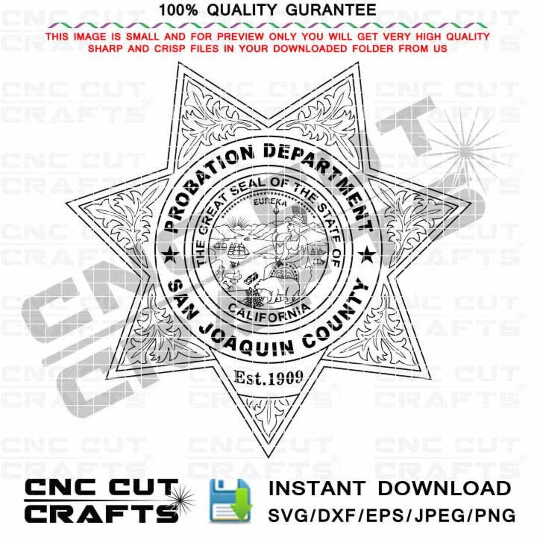 Probation Department Logo, Badge, Patch, Emblem Svg Black White Vector ...