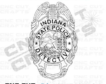 Police Badge Vector Detective - Etsy