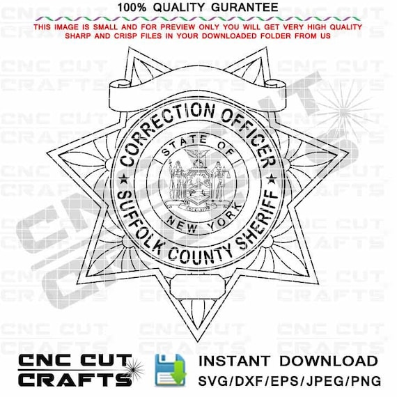 Correction Officer Svg Badge Vector Svg Sheriff Star Logo - Etsy Australia