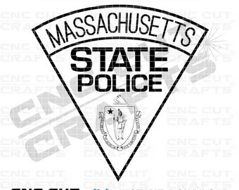 Massachusetts State Police Patch Sticker - Etsy